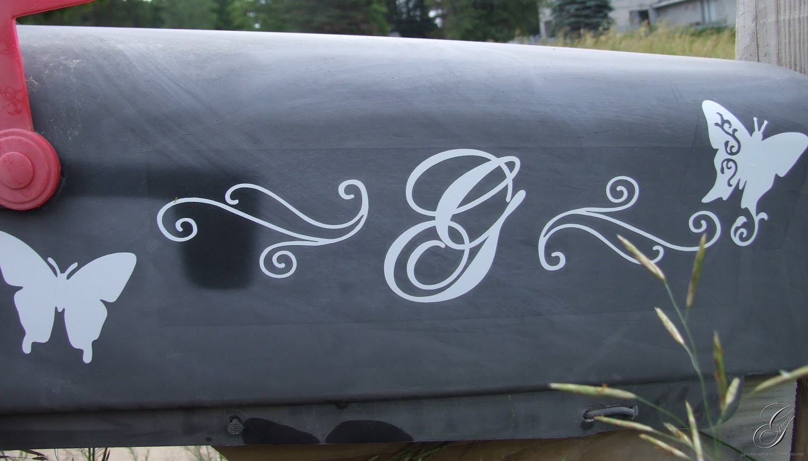 Jamie's Craft Room: Vinyl Decorated Mailbox