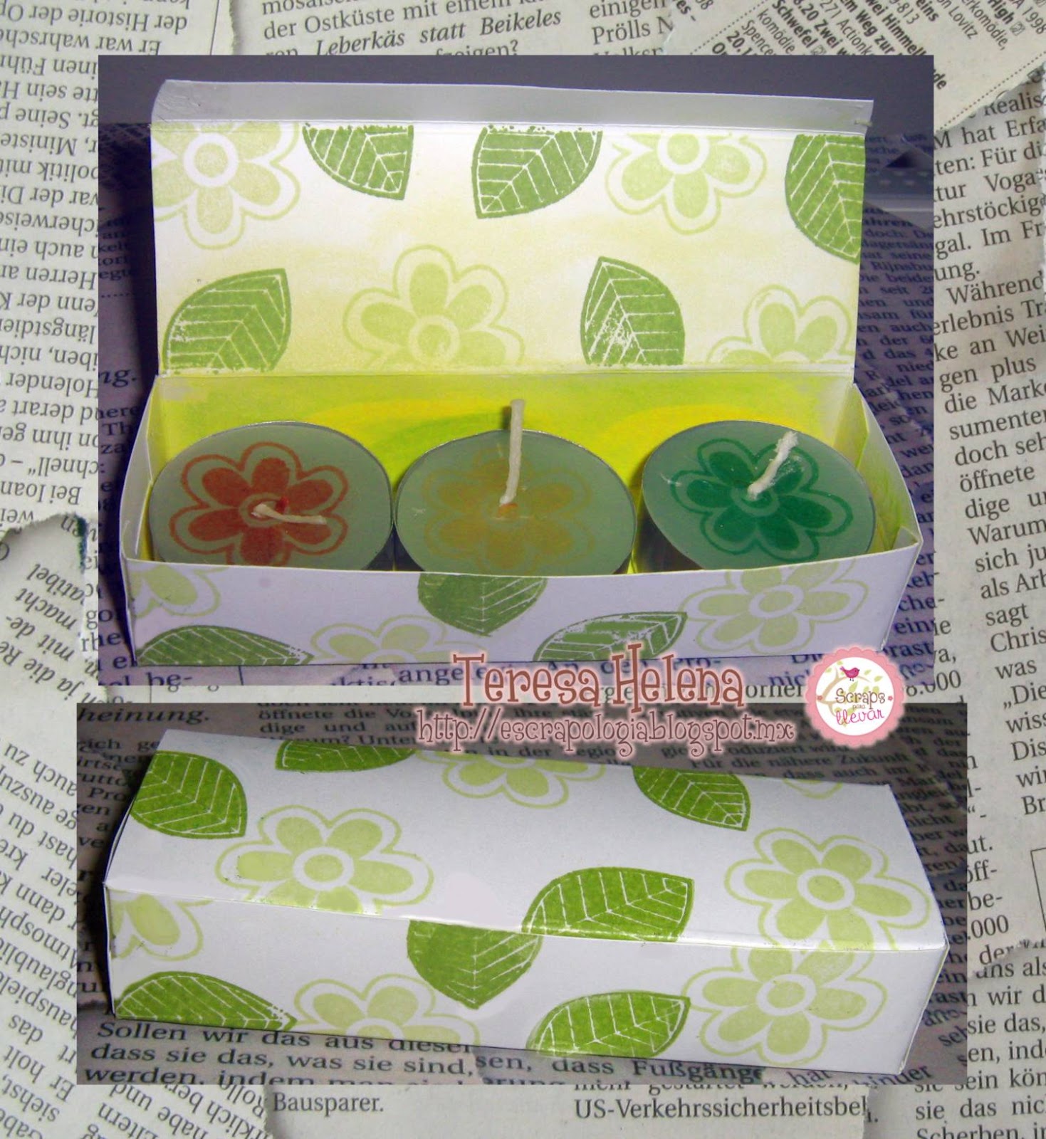 Color Paws sellos en español y mas ...: Velas decoradas