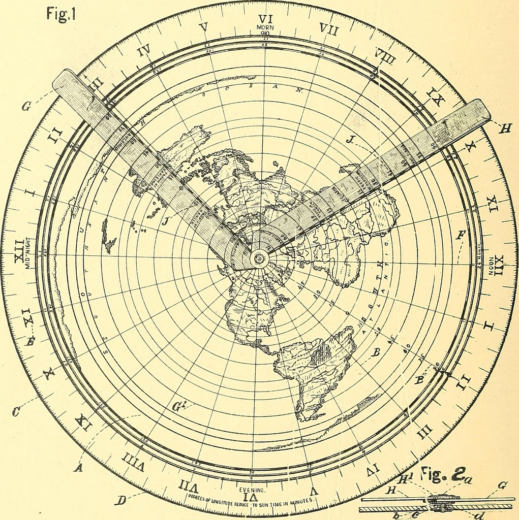Flat Earth Matters: 29) แผนที่โลกแบนของ Alexander Gleason ปี 1893