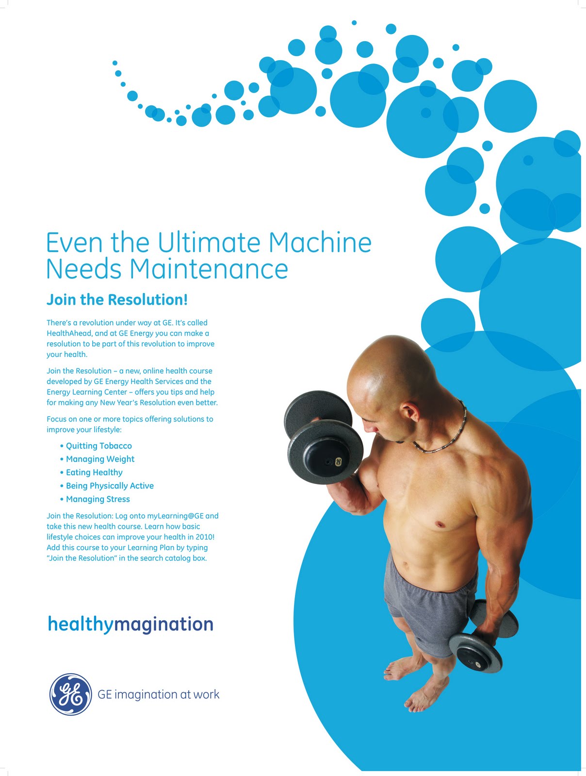 Gregor Healthcare Portfolio: GE Energy Employee Health Program Poster