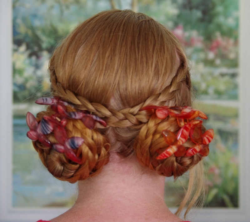 Braids & Hairstyles for Super Long Hair: Double Braided Buns~ a ...