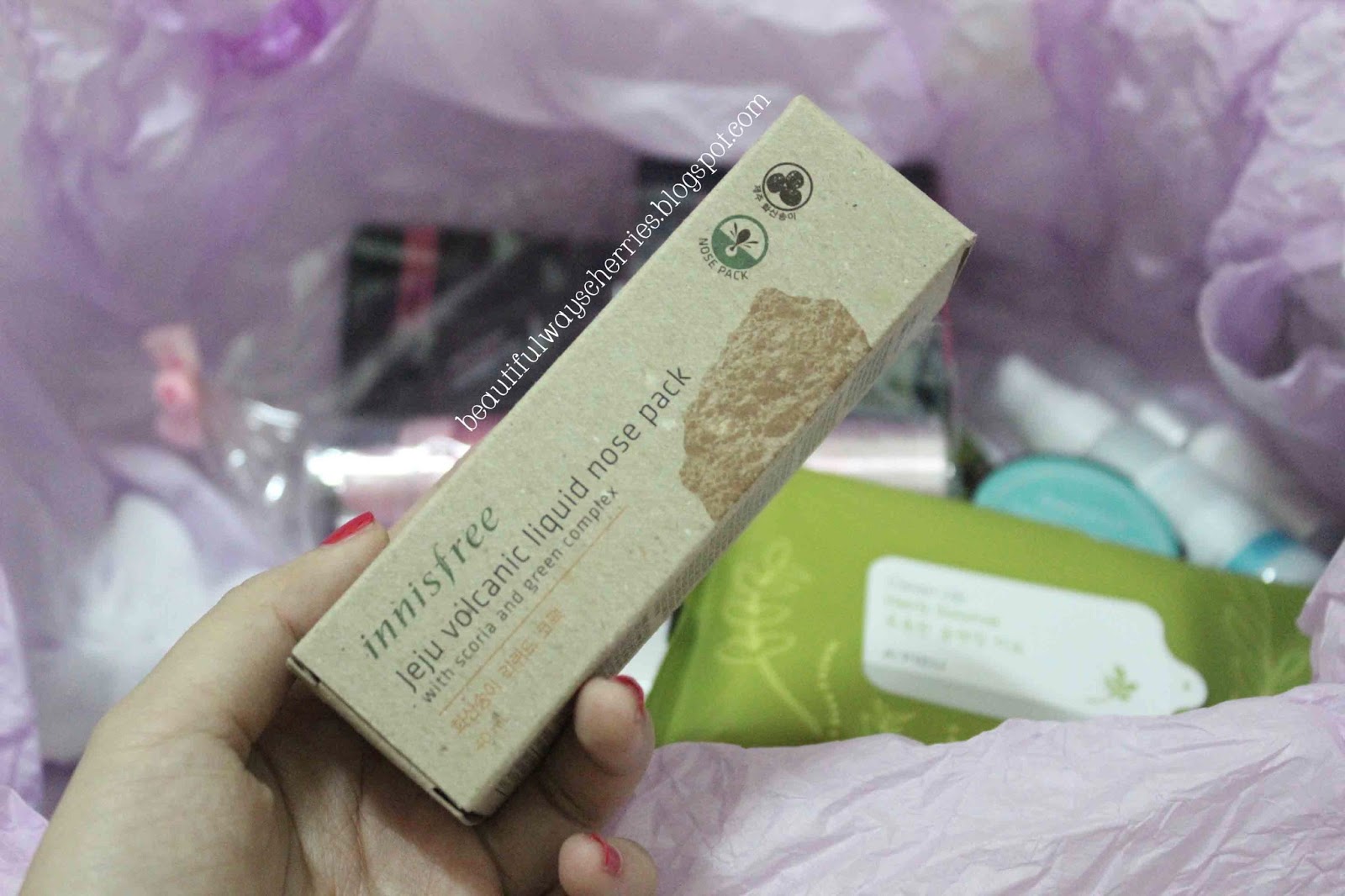 Beautiful Ways: review Innisfree volcanic jeju liquid nose pack