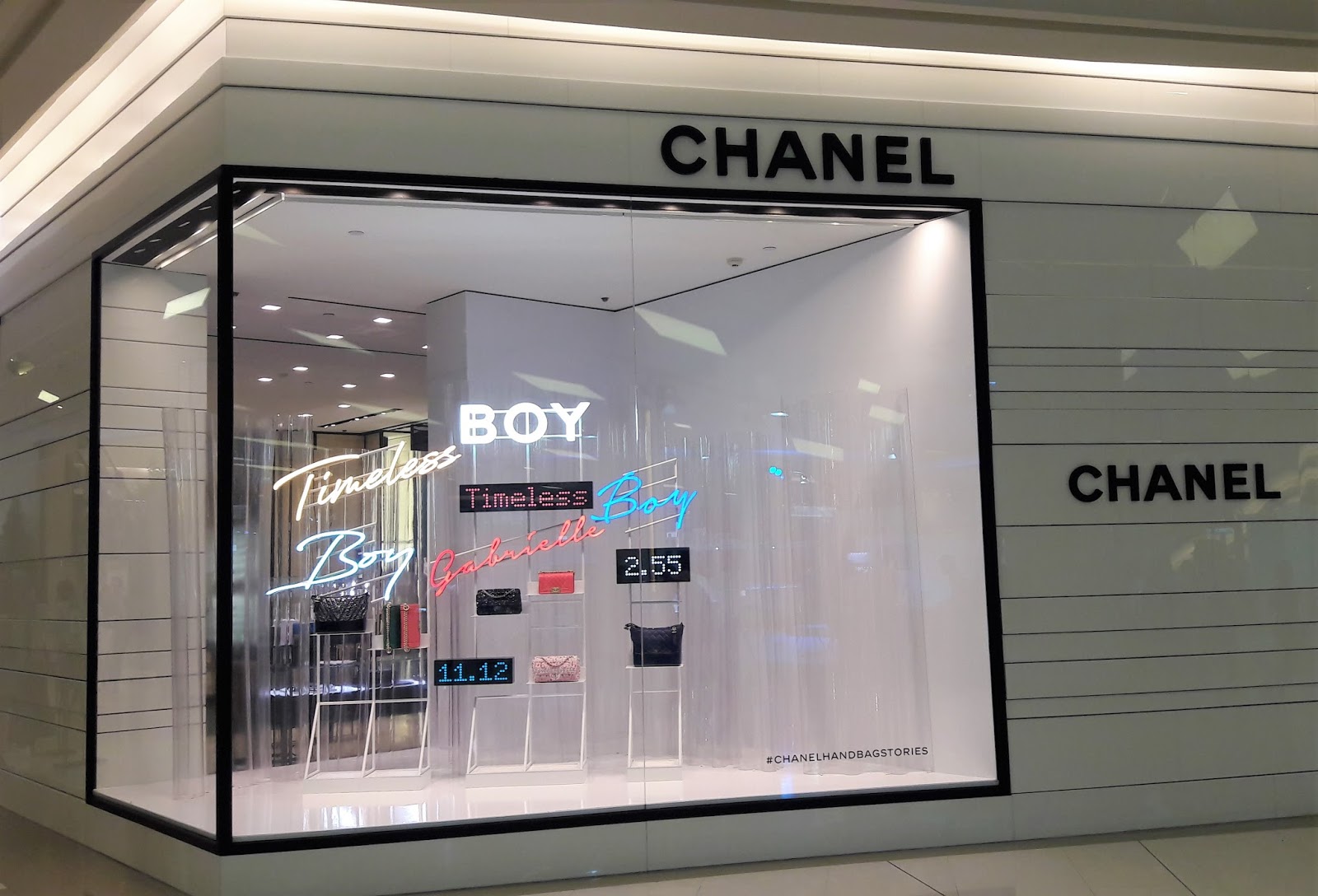 CHANEL window display in Siam Paragon Bangkok