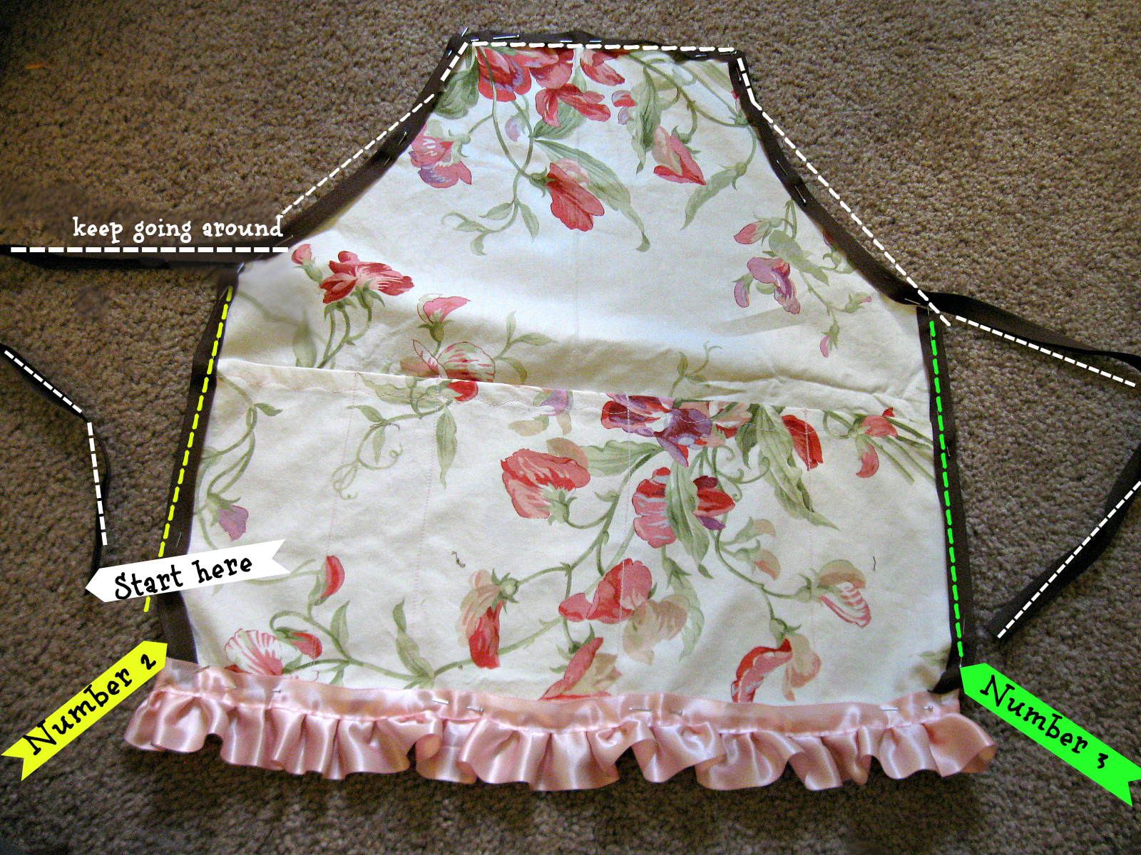 Free Children's Apron Pattern + Tutorial