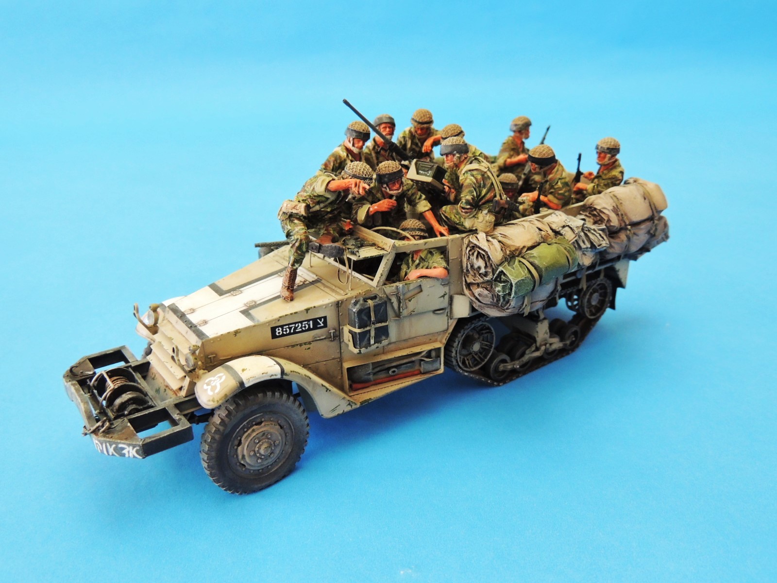 Ed Okun "Modeling Military History": IDF M3 Halftrack with soldiers ...