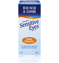 Contact Lens Review : Sensitive Eyes Daily Cleaner ( Bausch & Lomb)