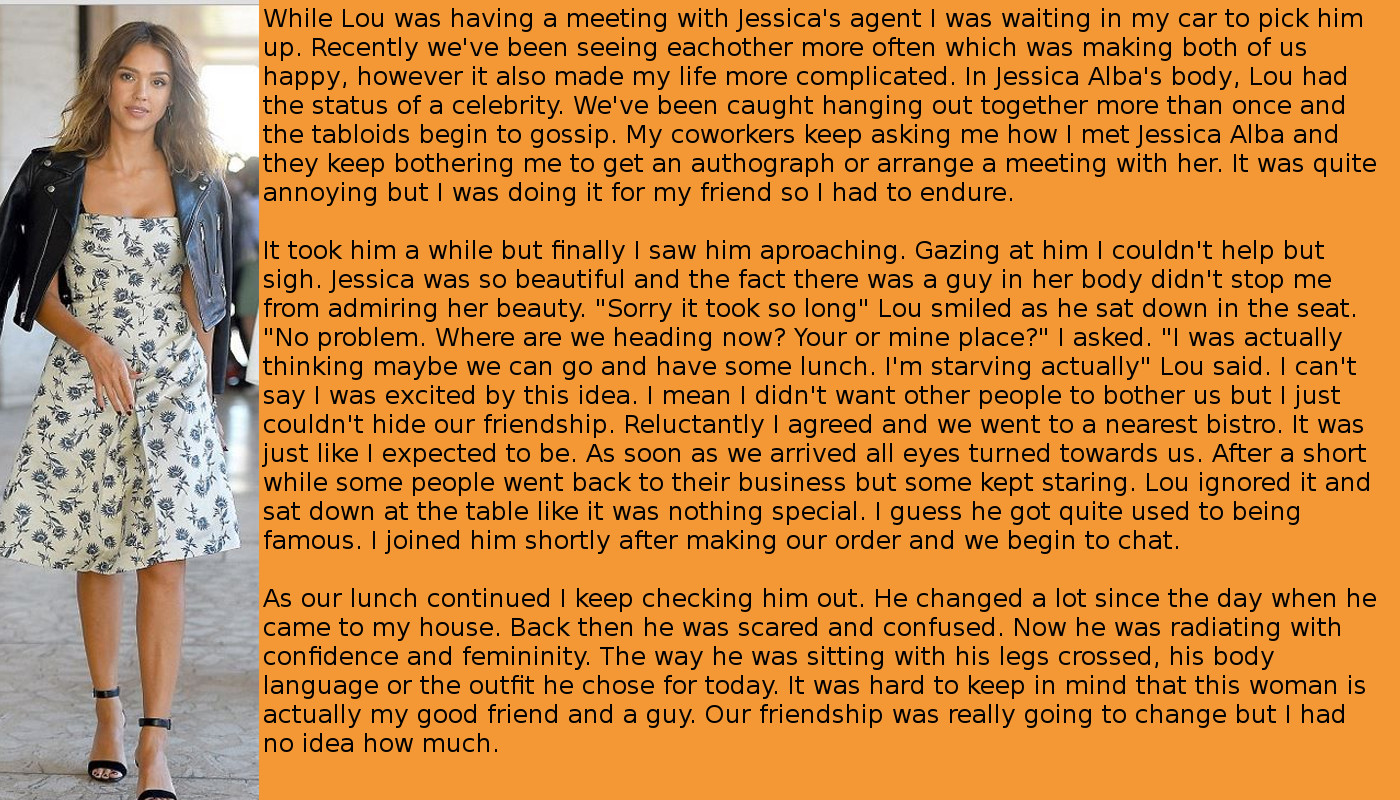 Marti's tg captions: My friend Jessica Alba. Part 5