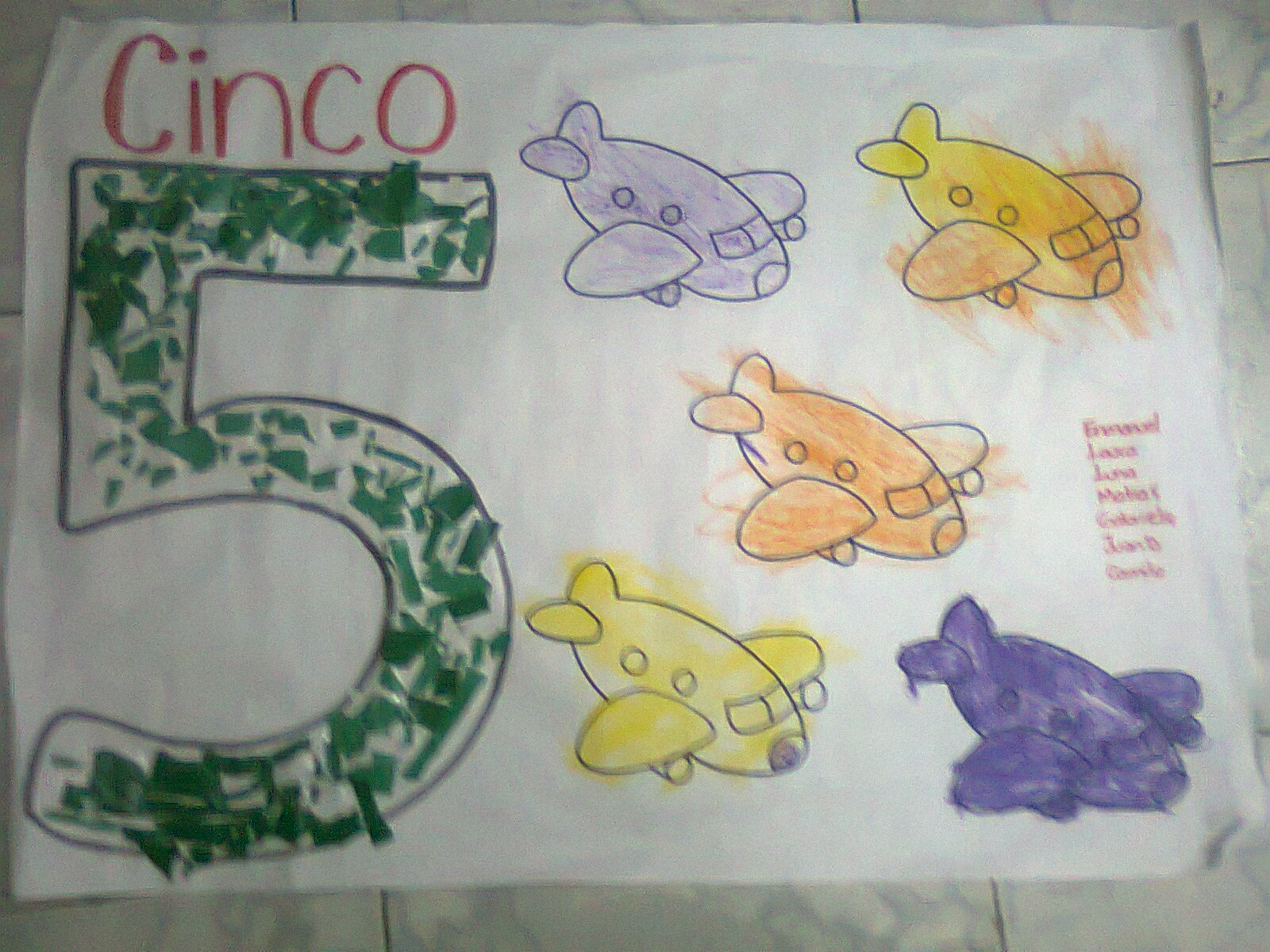 ME DIVIERTO Y APRENDO EN KINDER : CONOCIENDO EL NUMERO 5