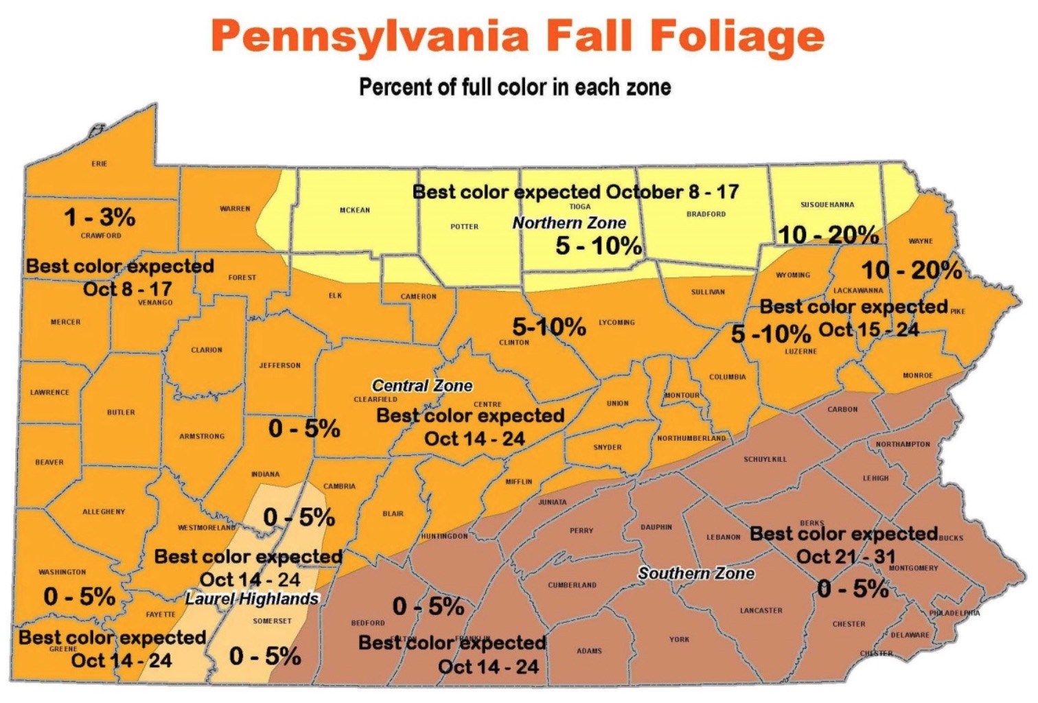PA Environment Digest Blog: DCNR Issues First Fall Foliage Report ...