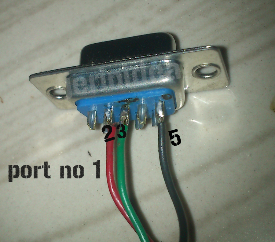 Track The Sat :complete sat updates : MADE A RS232 NULL MODEM CABLE