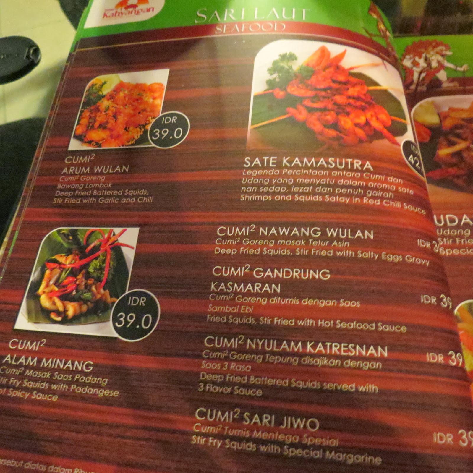 Surabaya Food Stalls & Restaurant: Kahyangan Art Resto (G-Walk)