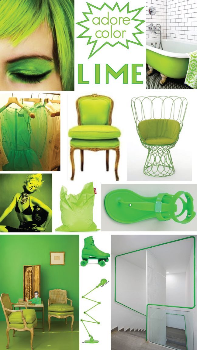 DESIGN my heart out: adore color: lime
