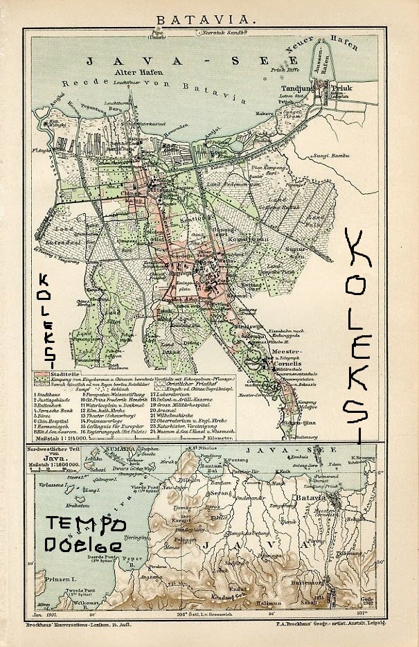 Koleksi Tempo Doeloe: Peta Kota Jakarta di jaman penjajahan Belanda ...