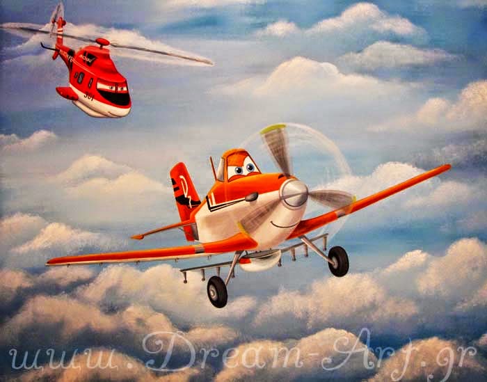 Ειρήνη Μωυσιάδου Dream-Art: Ζωγραφική παιδικού δωματίου με τα Αεροπλάνα ...