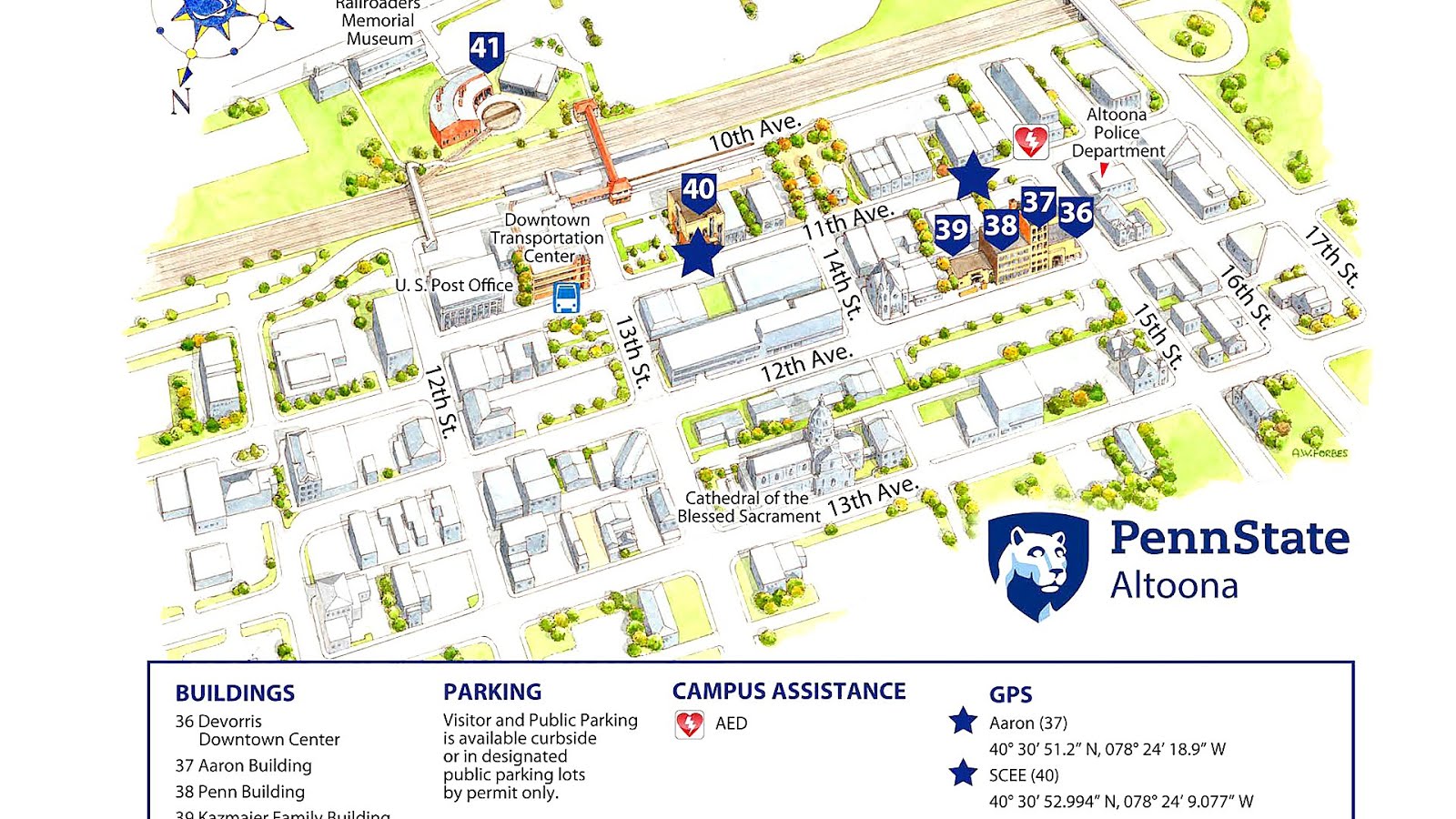 University Park Penn State Map - Map