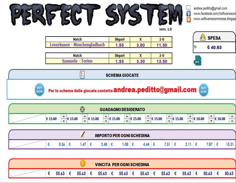 Perfect System | softwarescommesse