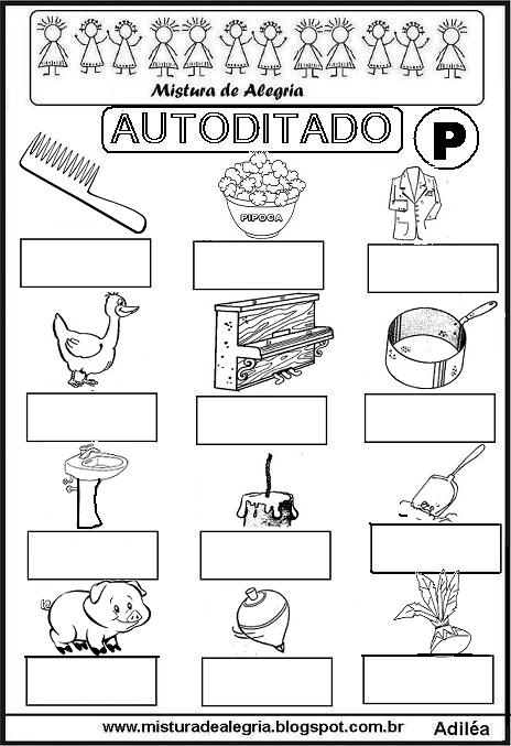 LIVRO MEUS AUTODITADOS DAS SÍLABAS SIMPLES, IMPRIMIR E COLORIR ...