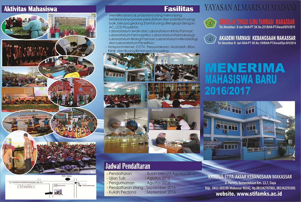 Pendaftaran Sekolah Tinggi Ilmu Farmasi Makassar 2016 | SYINDJIA