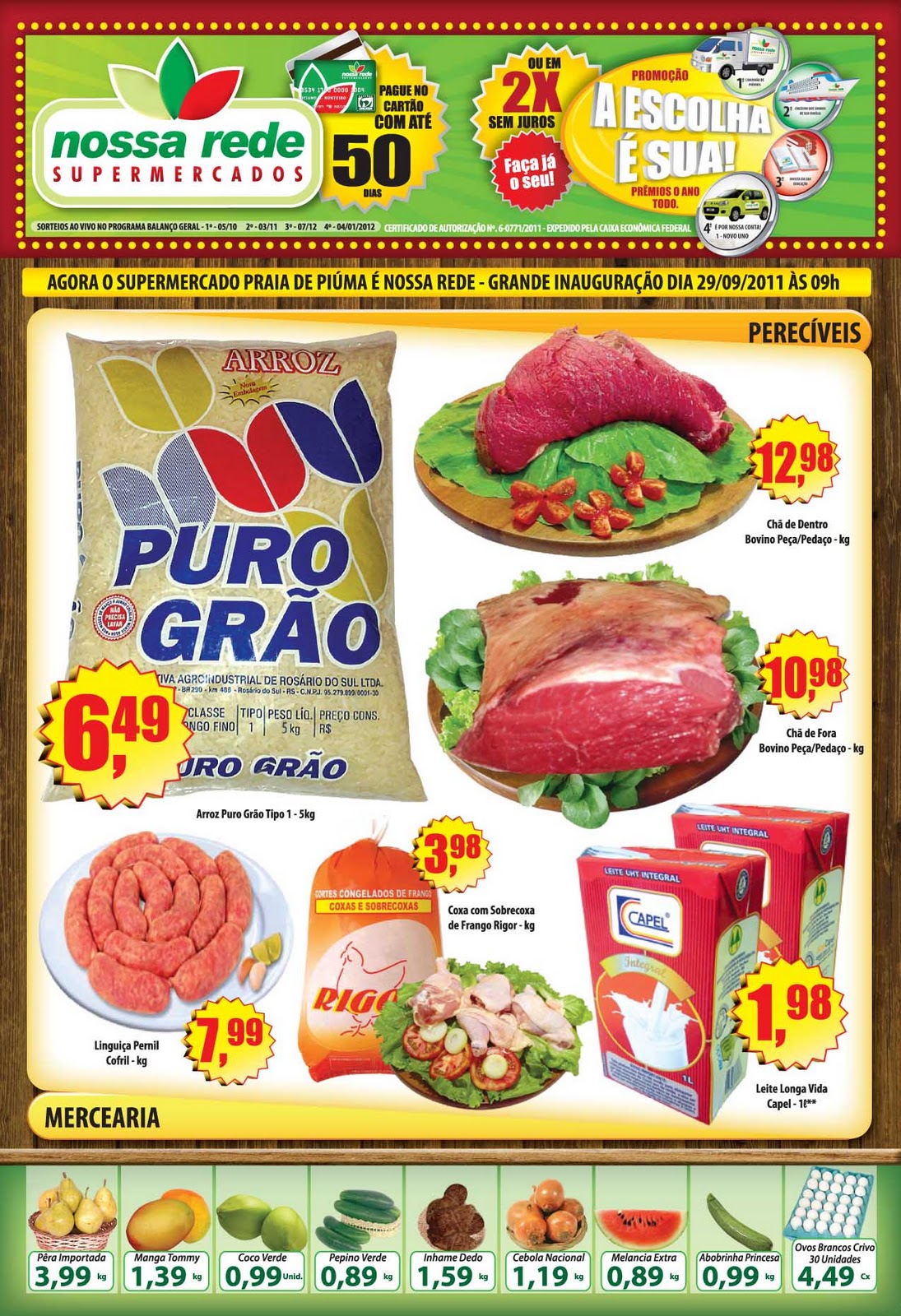 RG Marketing e Propaganda: Folheto de ofertas - Nossa Rede Supermercados