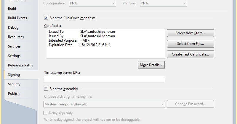 Techie In Me: Reference of the manifest does not match the assembly : ClickOnce error with ...
