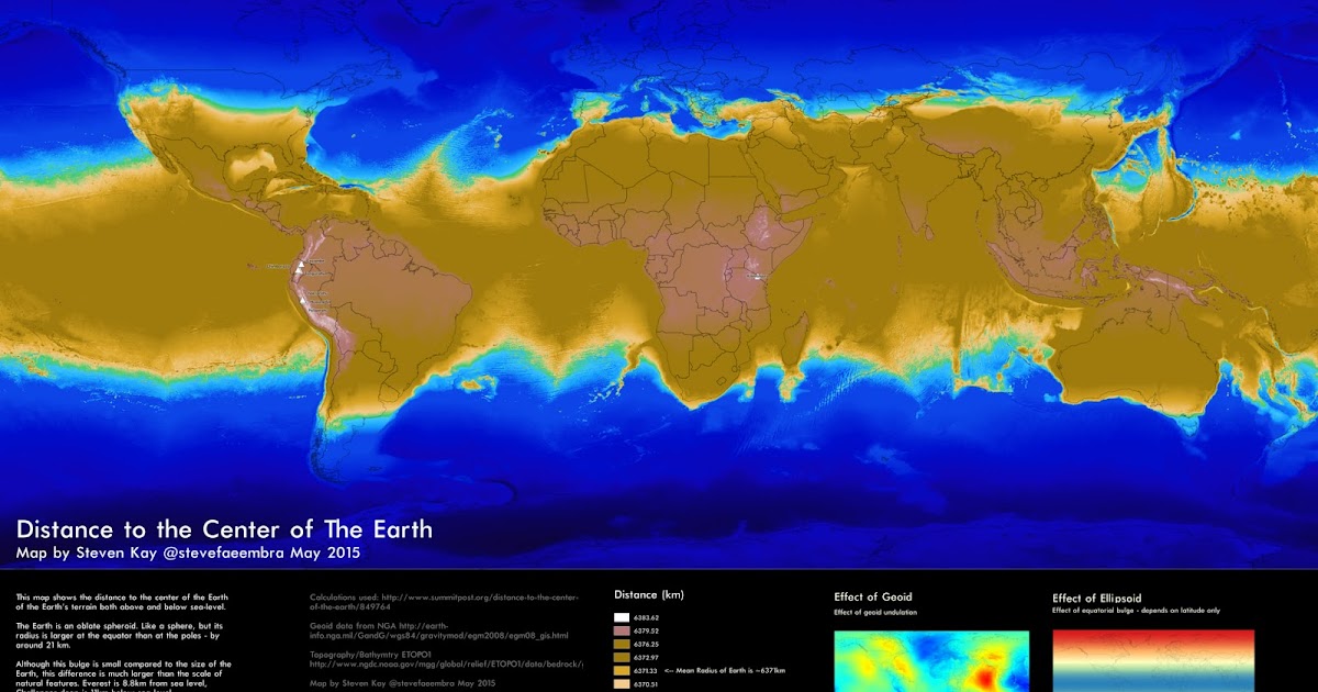 Distance to the Centre of the Earth