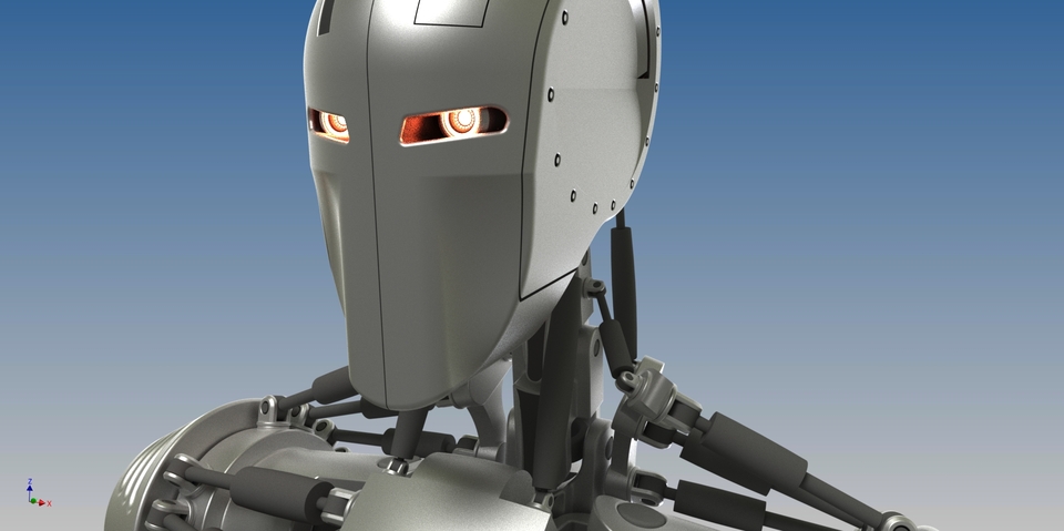 313. Humanoid Robot Skeleton || Human robotic || Free download 3D models