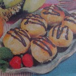 Roti Choco Cream Rolls - Aneka Resep Kue Barat