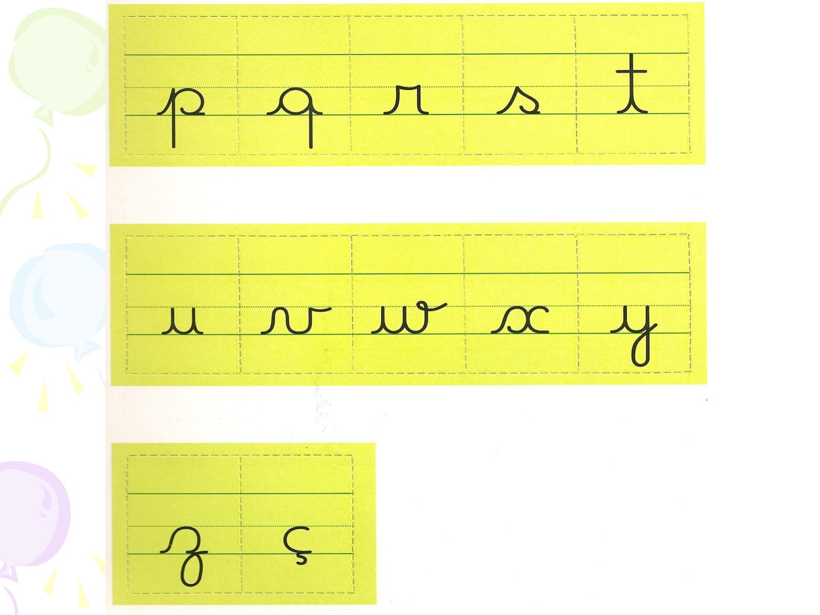 Da Letra de Imprensa à Letra Cursiva. - Atividades de Caligrafia