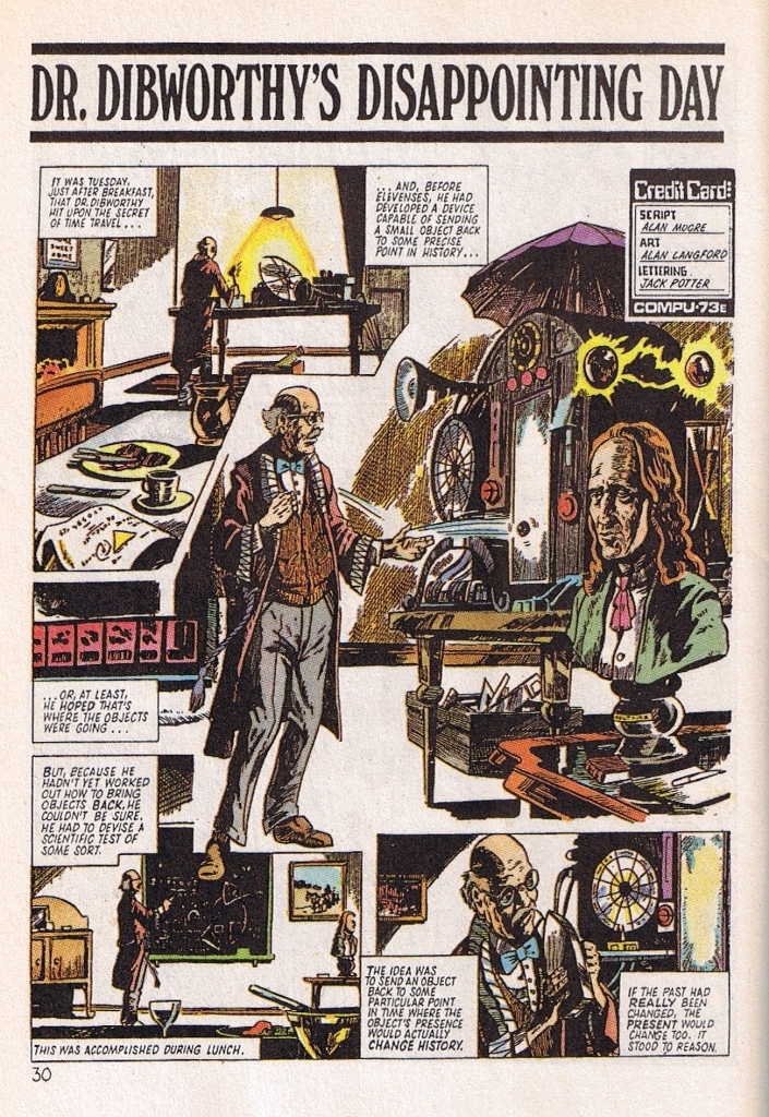 alan moores writing for comics