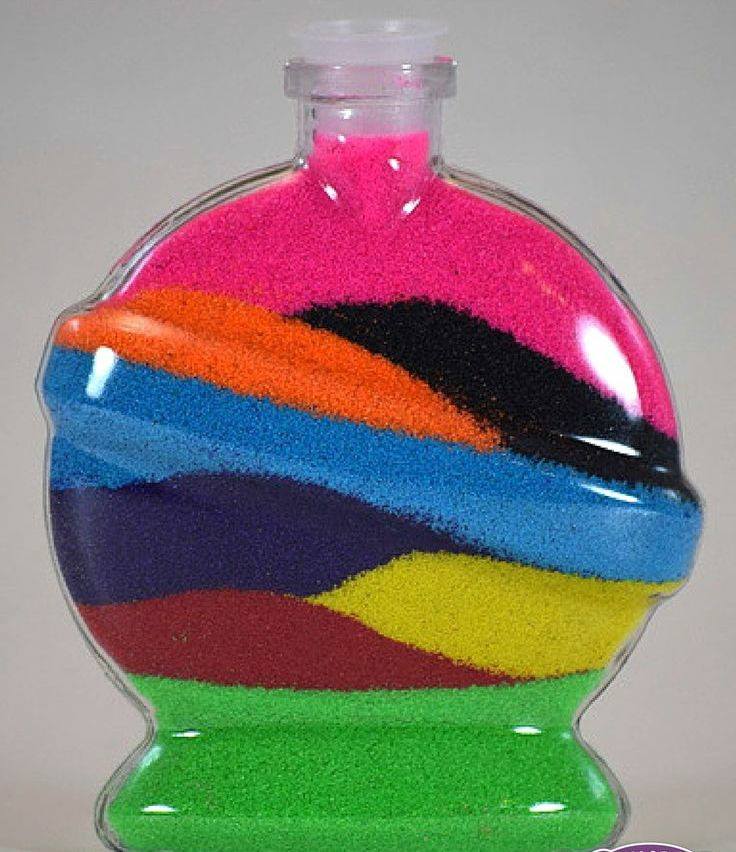 Arte con arena de color