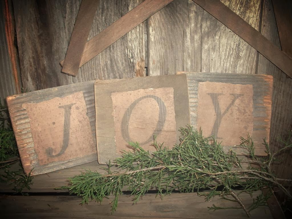 Daughternature Primitive Folk Art: Primitive Farmhouse Christmas decor...