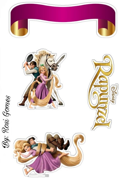 Rapunzel Free Printable Cake Toppers. - Oh My Fiesta! in english