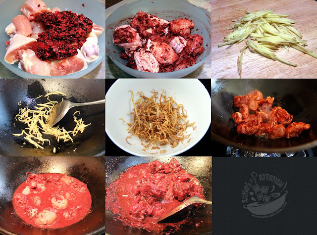 A taste of memories -- Echo's Kitchen: Red Rice Vinesse Chicken (Ang ...