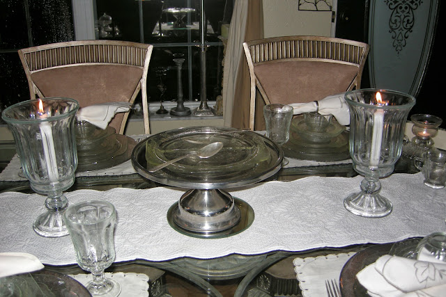 Domestic Diva At Work: 70th Tablescape - Depression Glass