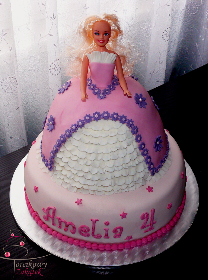 Torcikowy Zakątek: Tort lalka Barbie