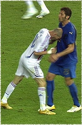 soccer: Zidane headbutt