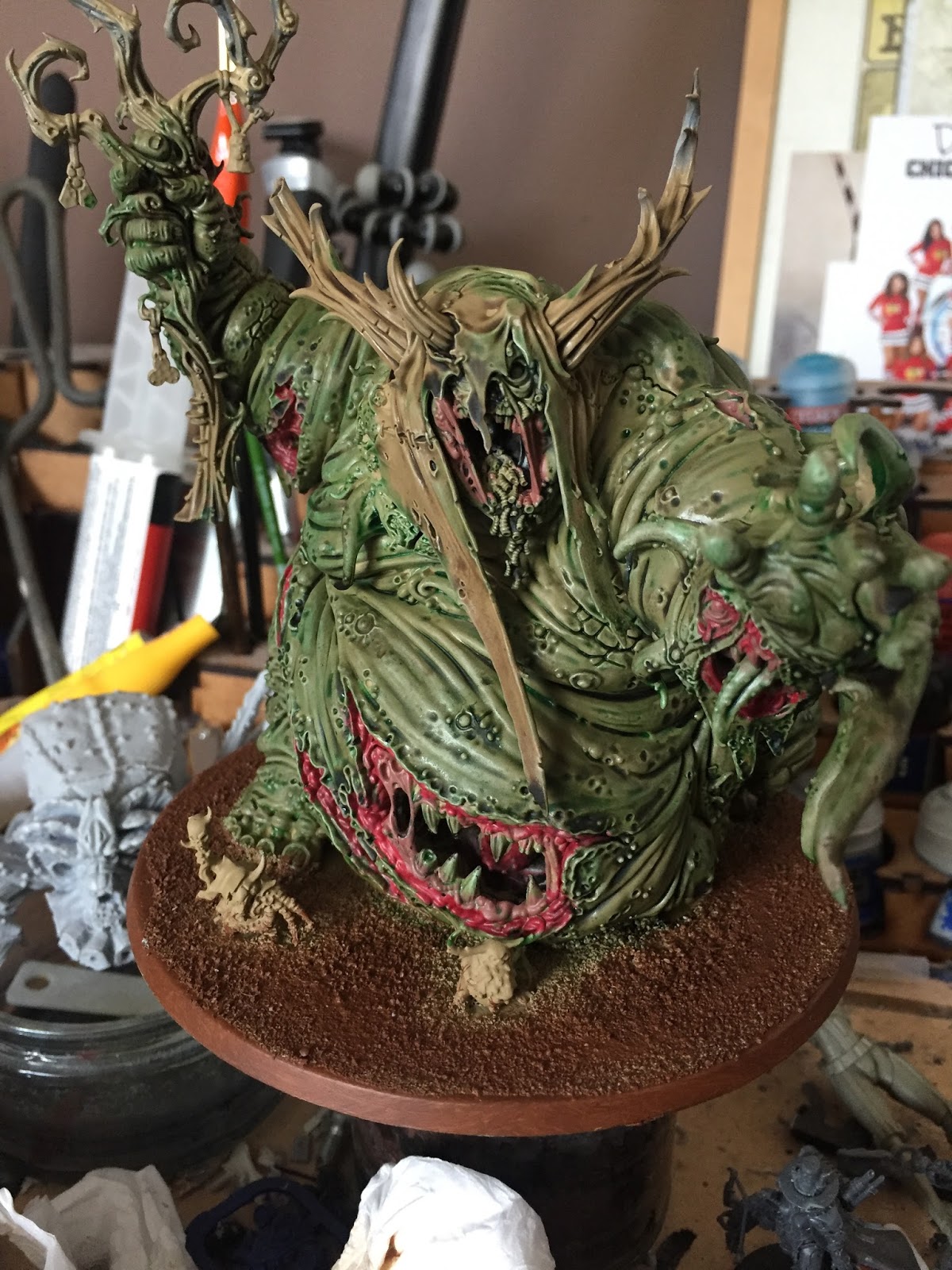 WeeMen: WIP Nurgle Great Unclean One, Rotigus and Cor'bax Utterblight