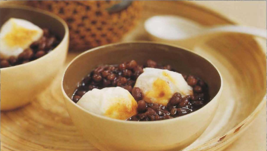 SOUPE DE HARICOTS AZUKI AUX MOCHI - cuisine japonaise