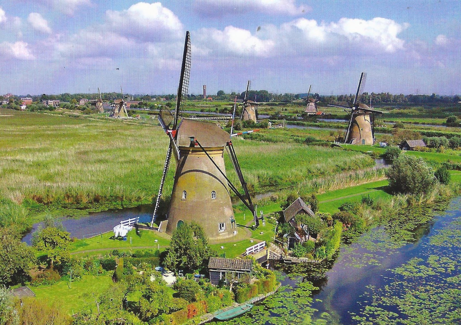 A Journey of Postcards: Windmills at Kinderdijk | Netherlands