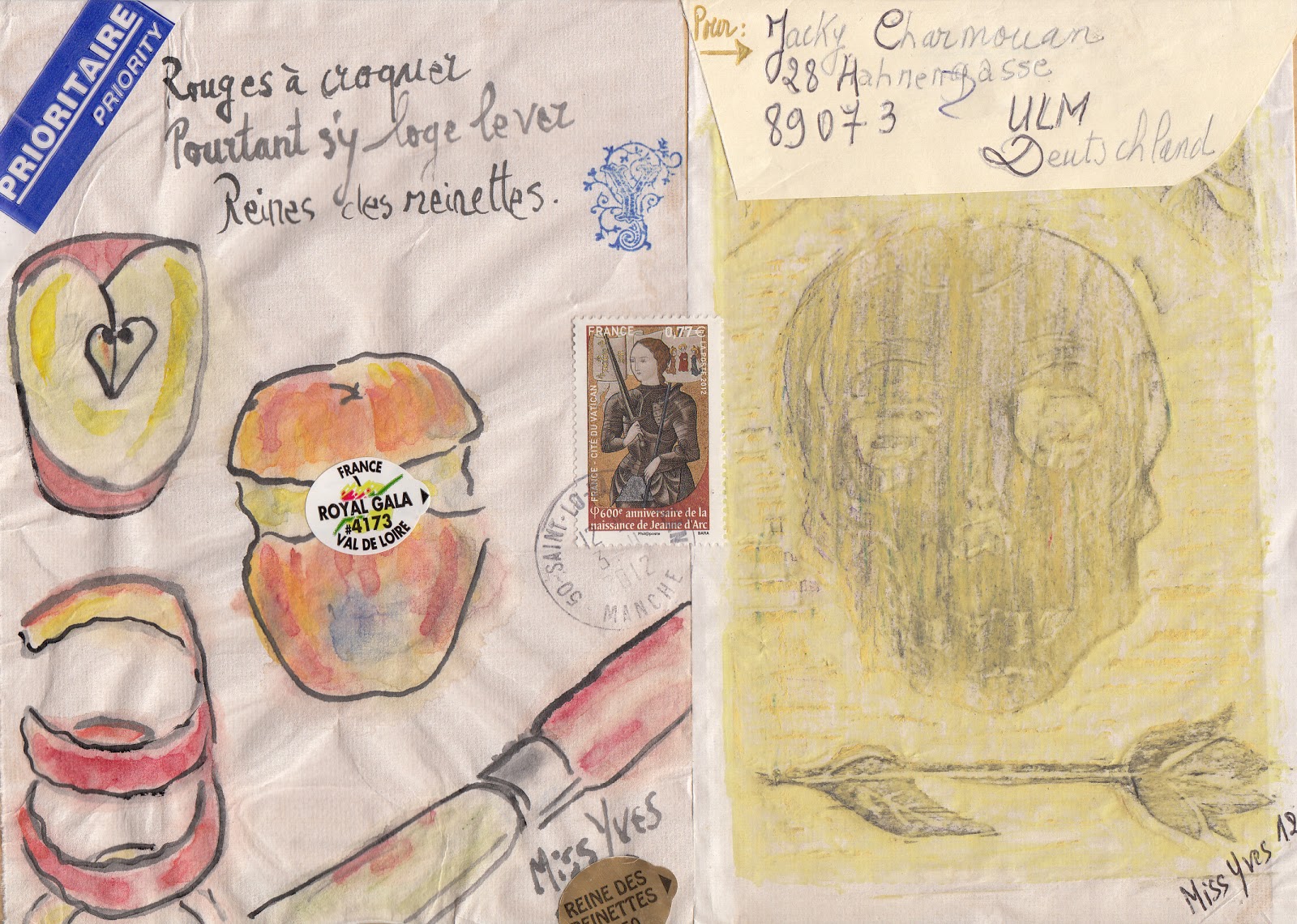 Art postalement votre Art postally yours: Marcelle Simon 2012