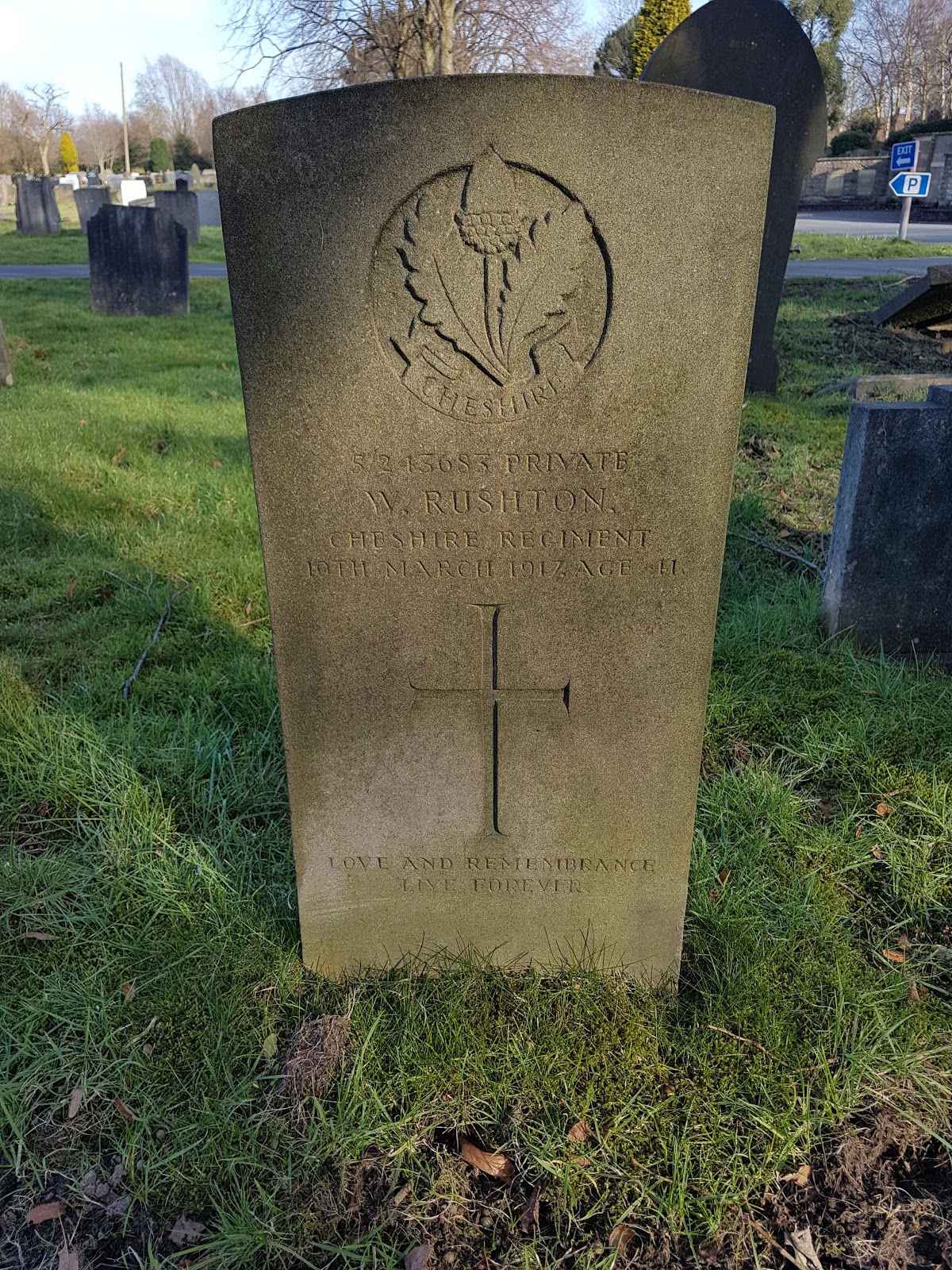 War Graves and Memorials: Stockport Cemetery and Crematorium.