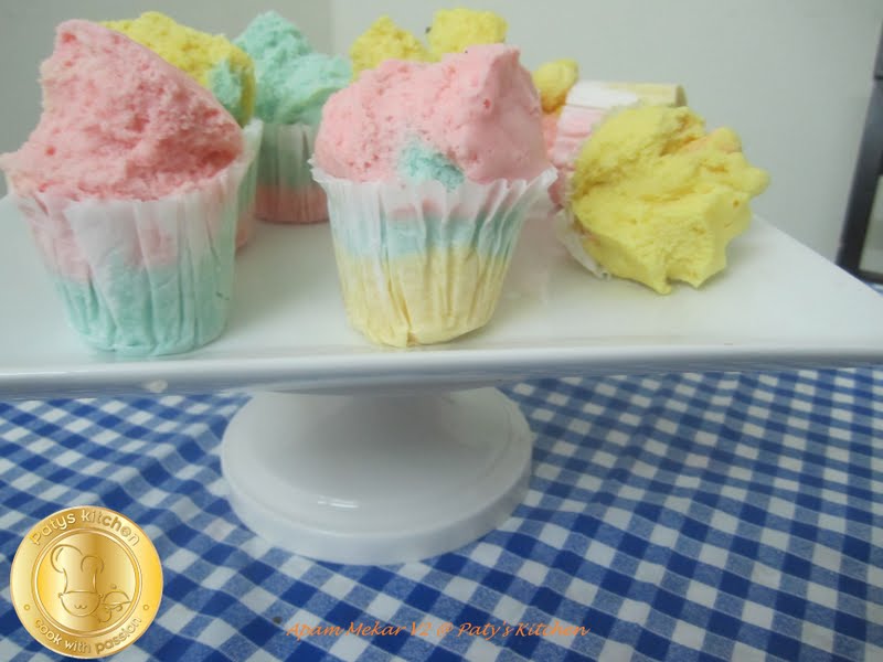 Apam Mekar V2/Blossom Steam Cake V2 by Paty's Kitchen