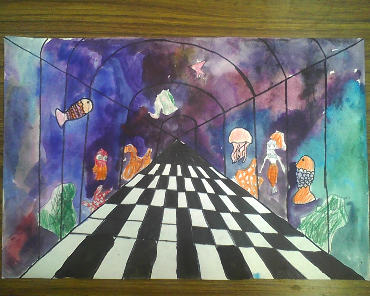 Henry School's Art Program: 5th / 6th grade one point perspective ...