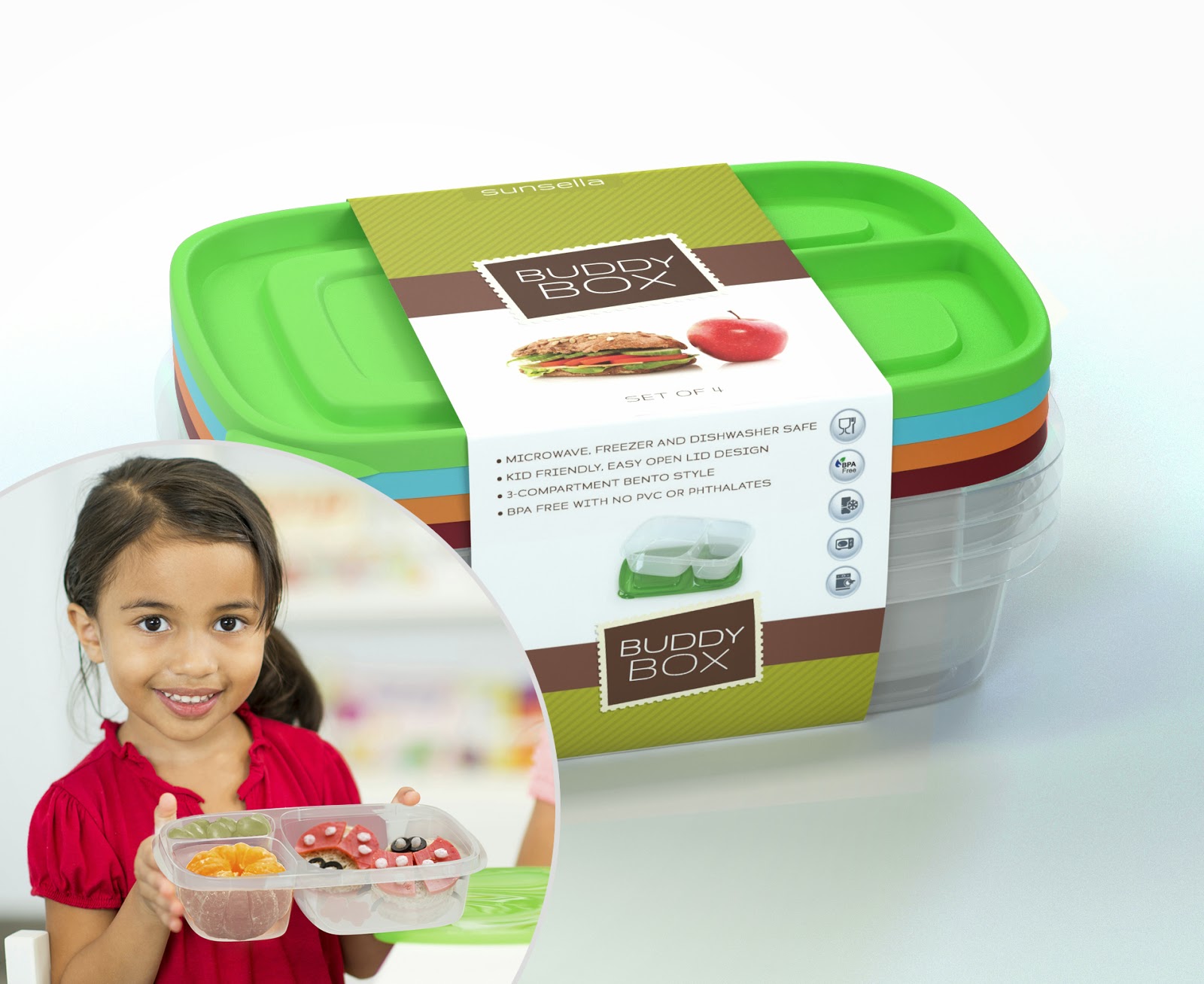 Inspired by Savannah: Sunsella Buddy Box's - Bento Lunch Boxes, Set of ...