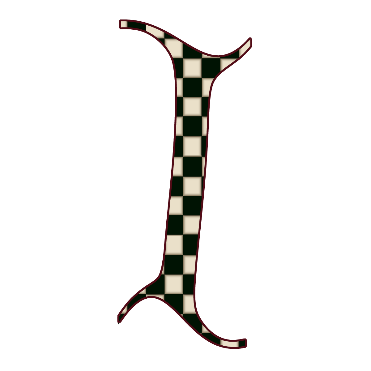 GRANNY ENCHANTED'S BLOG: "Black Checks" Free Digital Scrapbook Alphabet ...