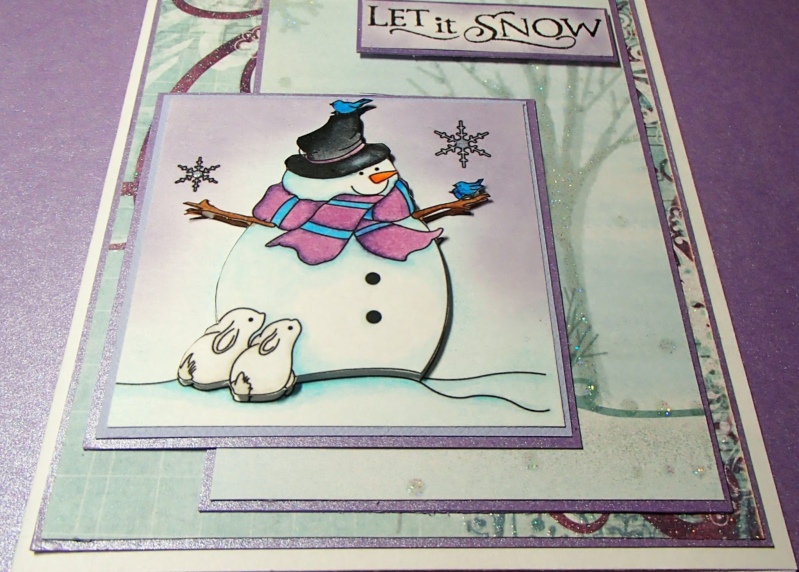 Let it Snow card - Creative Craft Cottage ~ Nadine Carlier
