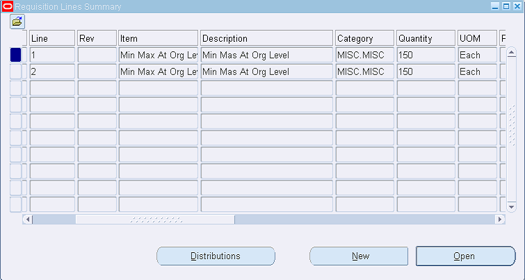 Oracle Applications: Oracle Min Max Planning