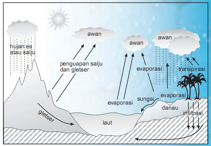 Hidrologi Sungai: Jenis jenis Siklus Hidrologi