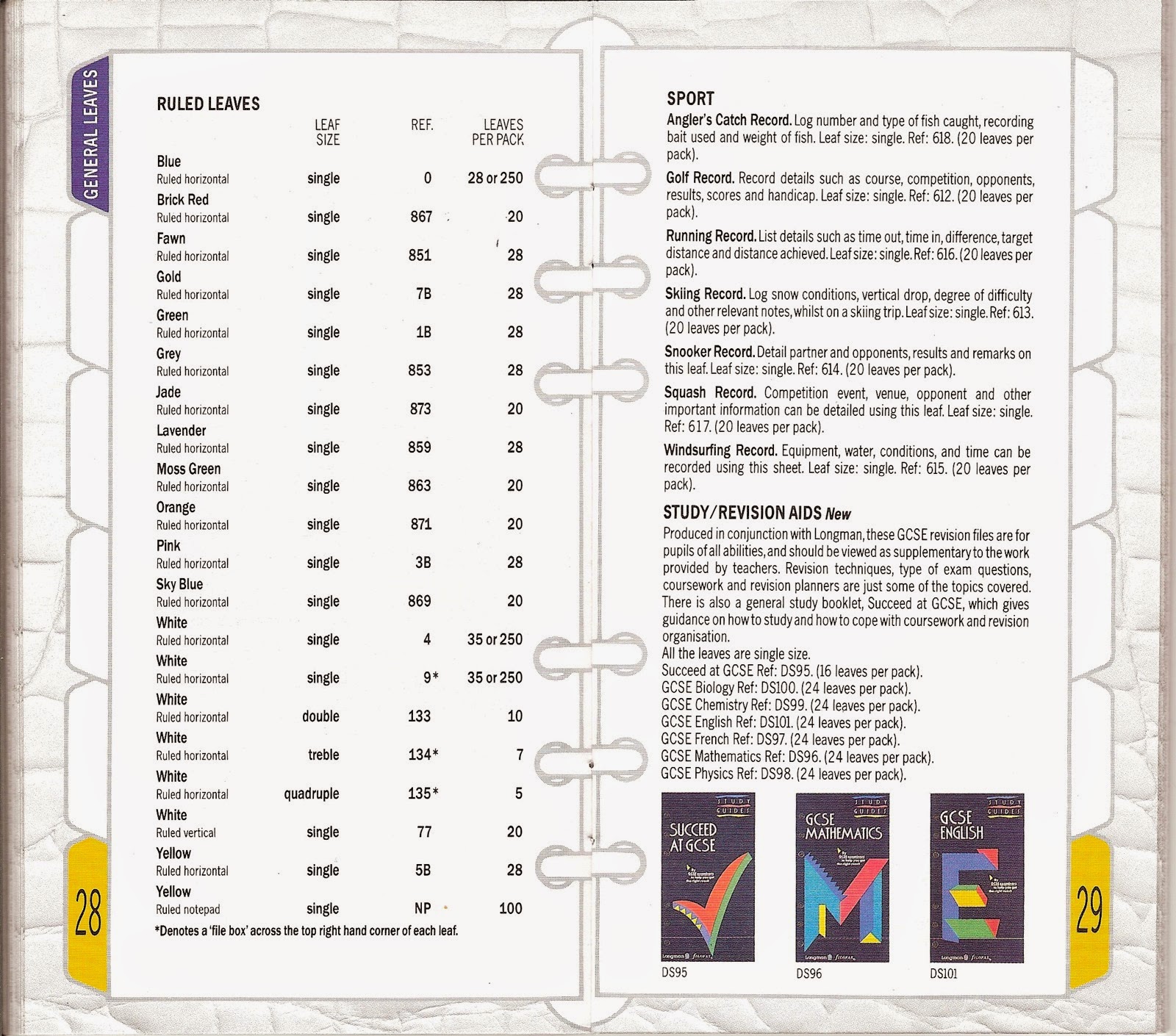 Philofaxy: Filofax Catalogue 1989