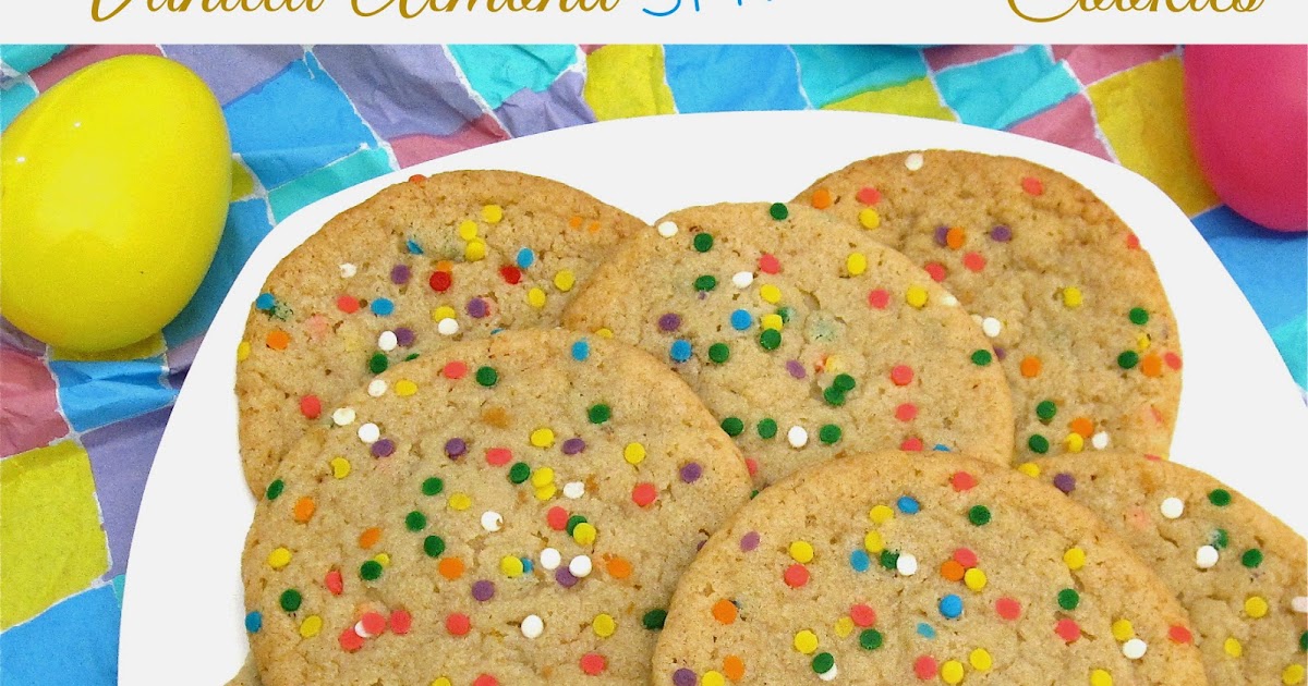 Vanilla Almond Easter Sprinkle Cookies - The Lindsay Ann